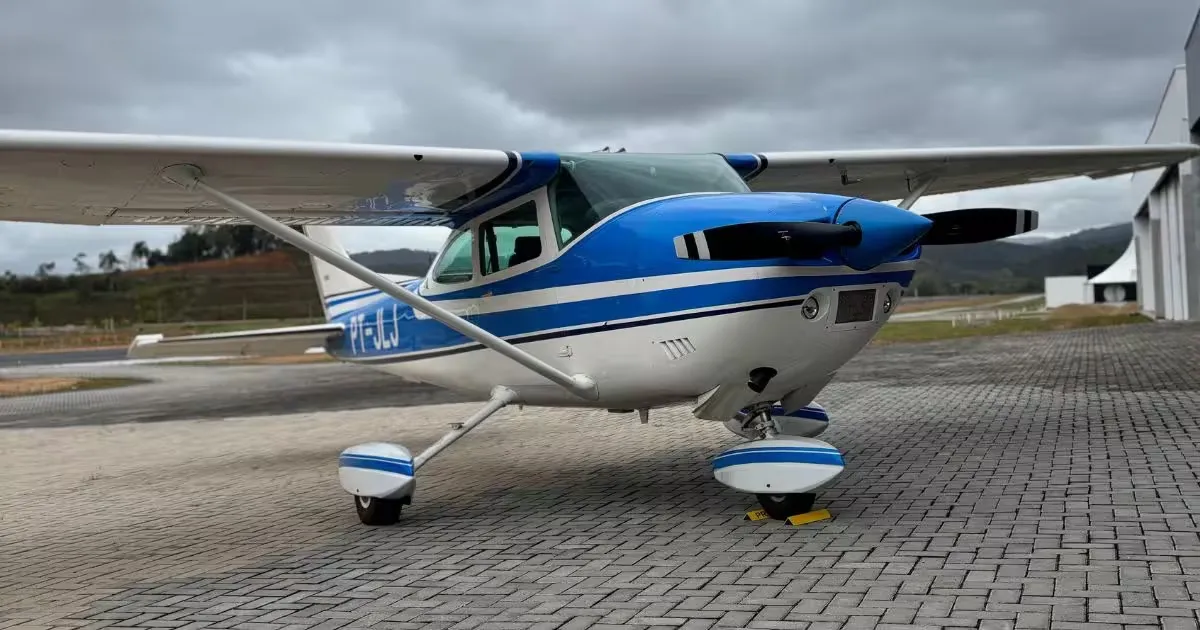 Cessna 182P: a história do primeiro avião a realizar um pouso em Brusque